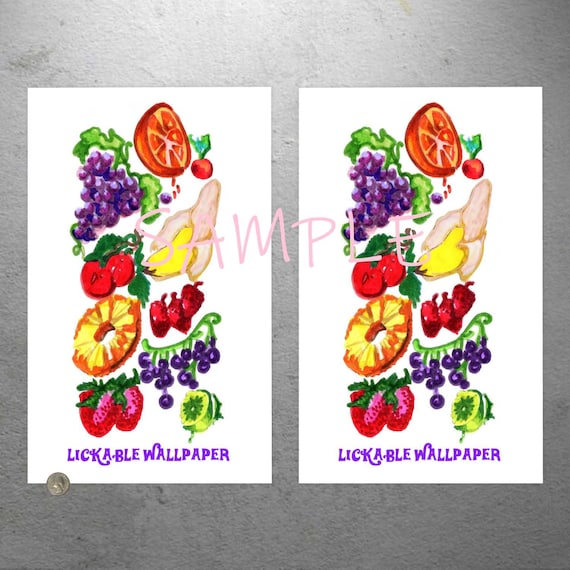 TWO Replica Willy Wonka Lickable Wallpaper Sheets Snozzberry | Etsy