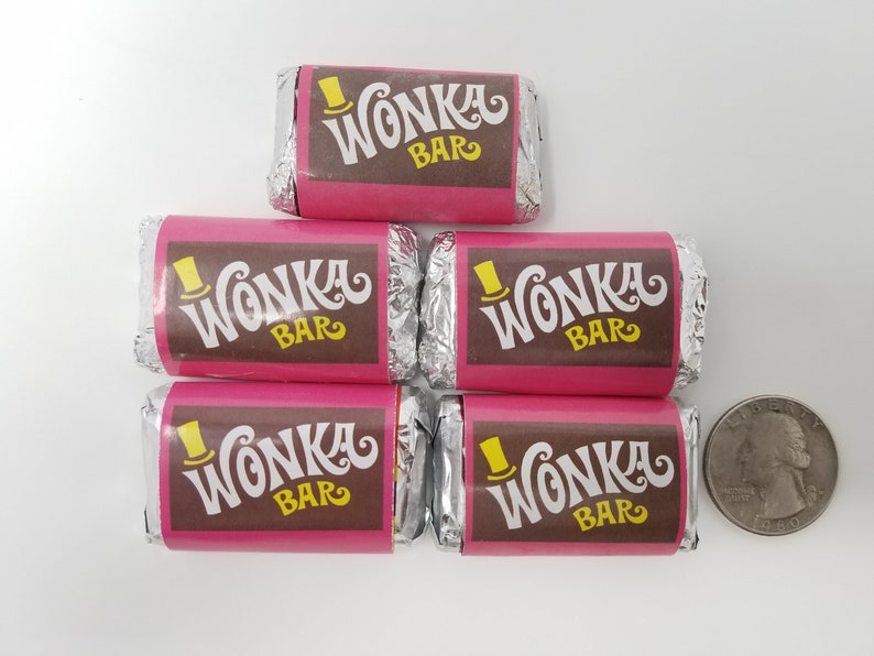 12 Mini 1971 Willy Wonka Candy "wonka Bar" Replica + 2 BONUS Wrappers ...