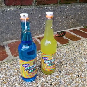 TWO Willy Wonka Fizzy Lifting Drink Bottles | Snozzberry Soda ...
