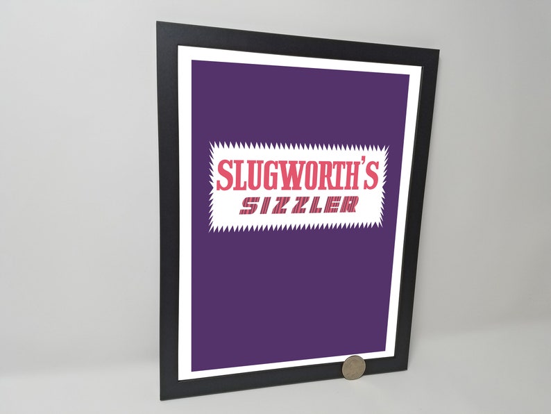 Framed Slugworth's Sizzler Candy Bar Wrapper Willy Wonka | Etsy