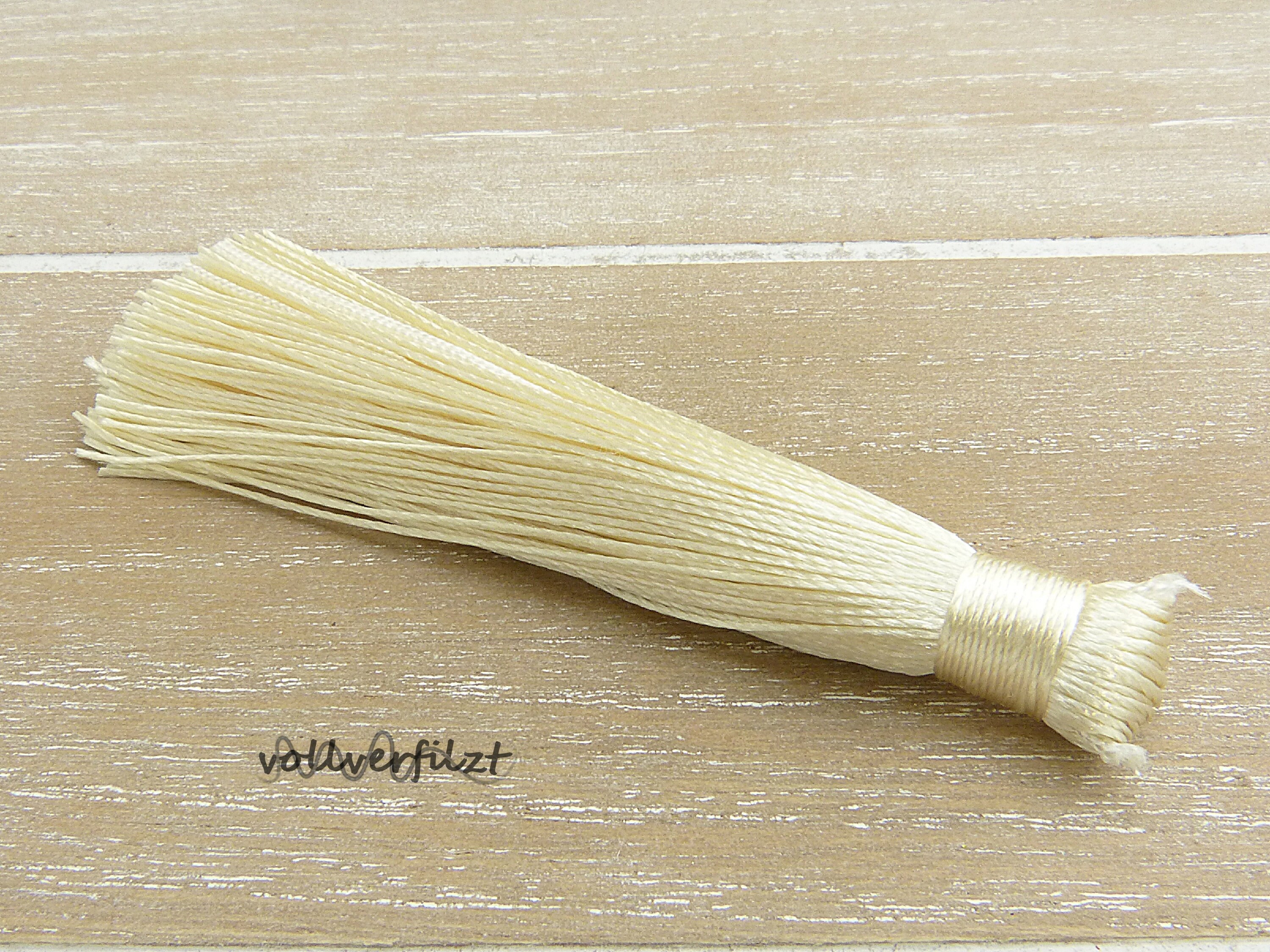 1x große Quaste ohne Öse 8cm glänzend Farbauswahl Boho | Etsy