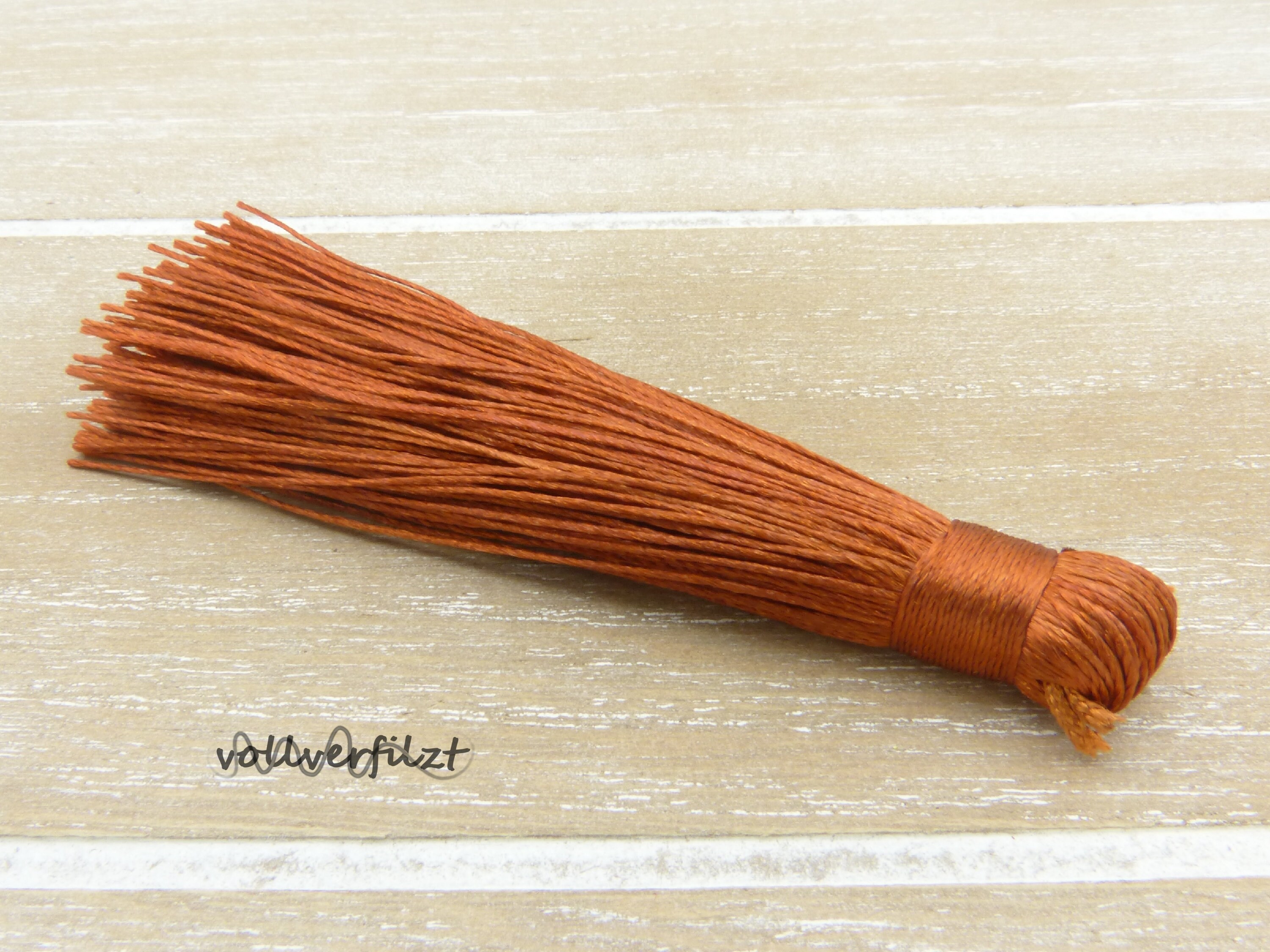 1x große Quaste ohne Öse 8cm glänzend Farbauswahl Boho | Etsy