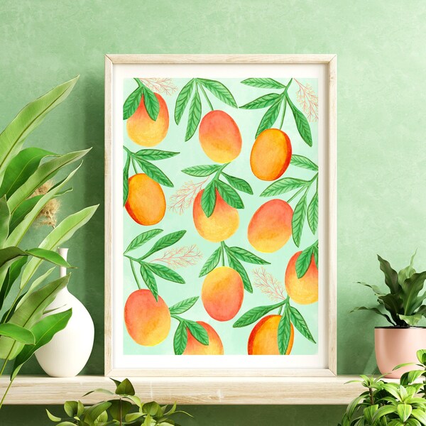 Mango Print - Etsy