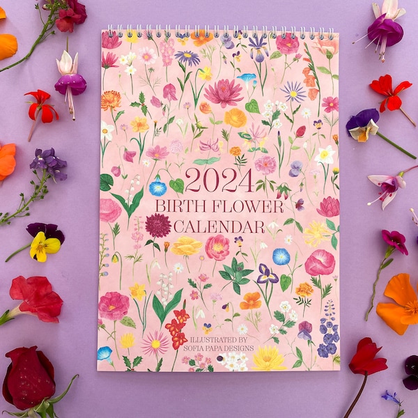 Flower Calendar - Etsy
