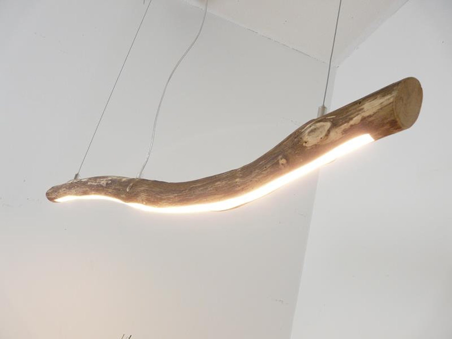 LED wood lamp driftwood lamp ceiling lamp floating wood lamp | Etsy