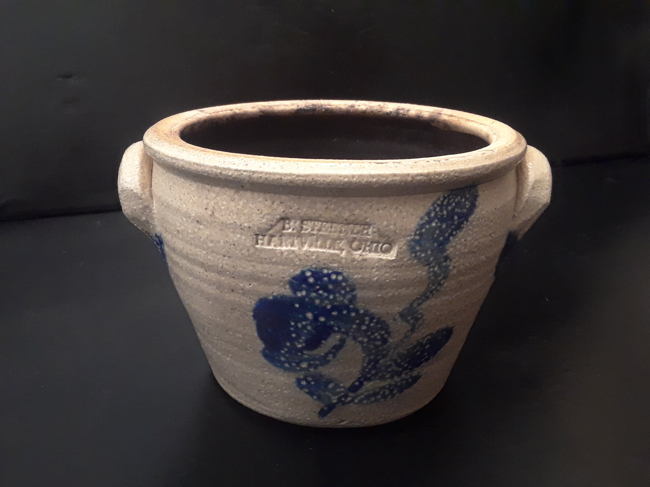 Fine Art Ceramics Art & Collectibles Salt Glazed Pottery Canister Crock ...