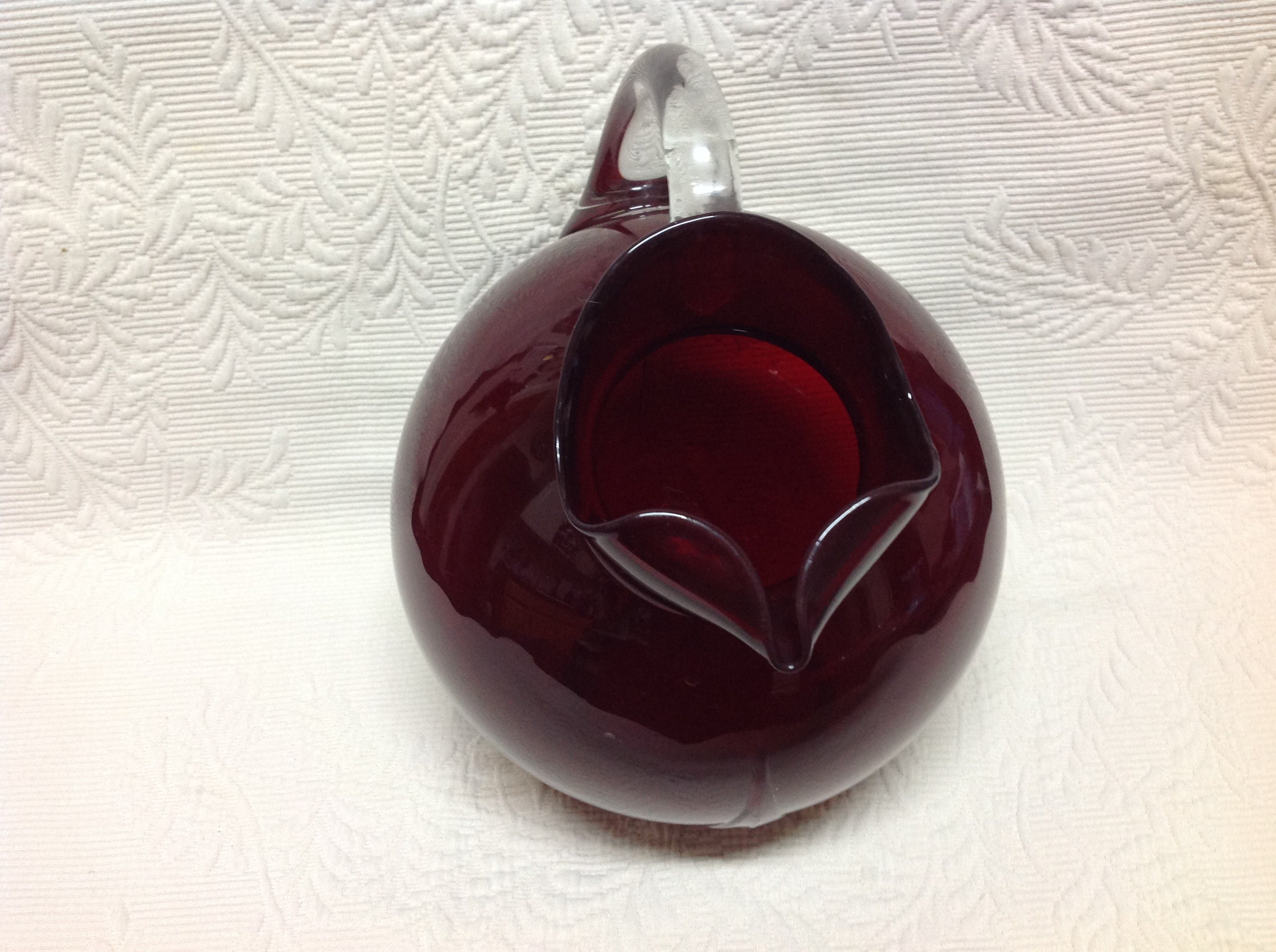 Art Deco Cambrisge Glass Ruby Red JUG 80 Oz - Etsy
