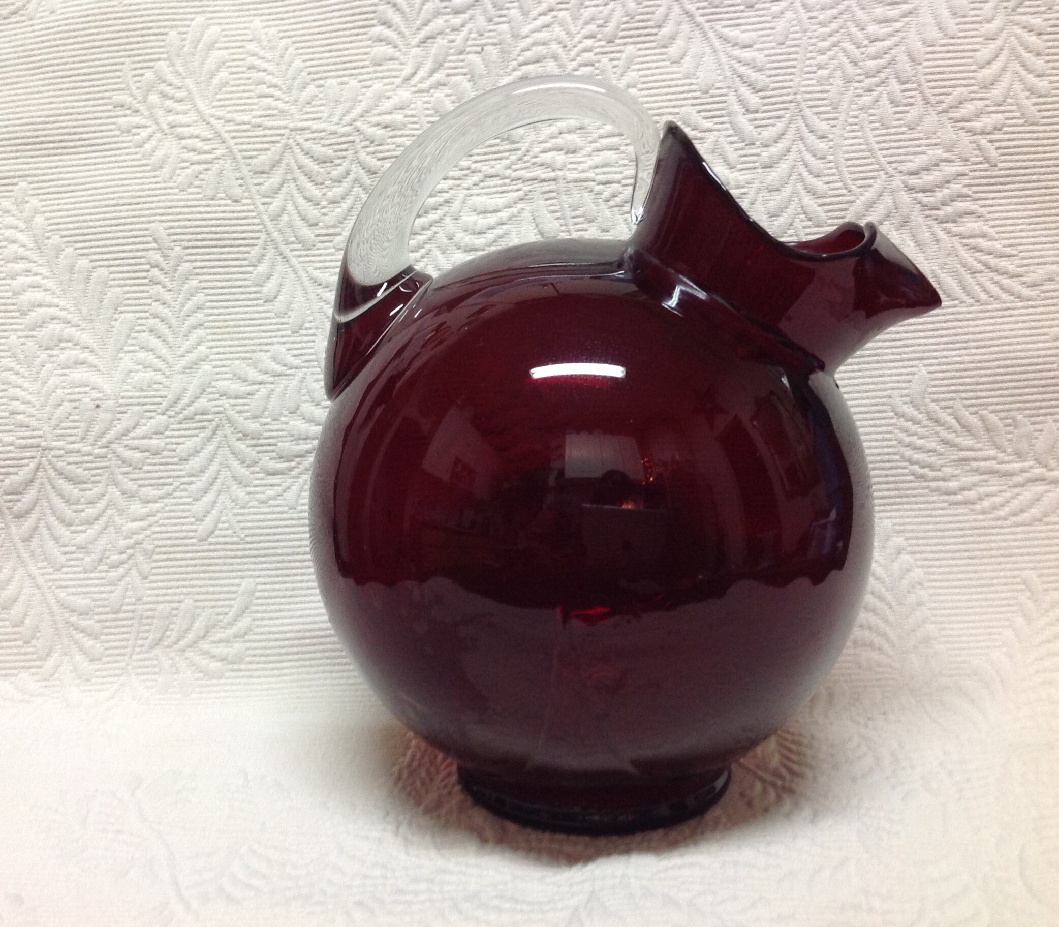 Art Deco Cambrisge Glass Ruby Red JUG 80 Oz - Etsy