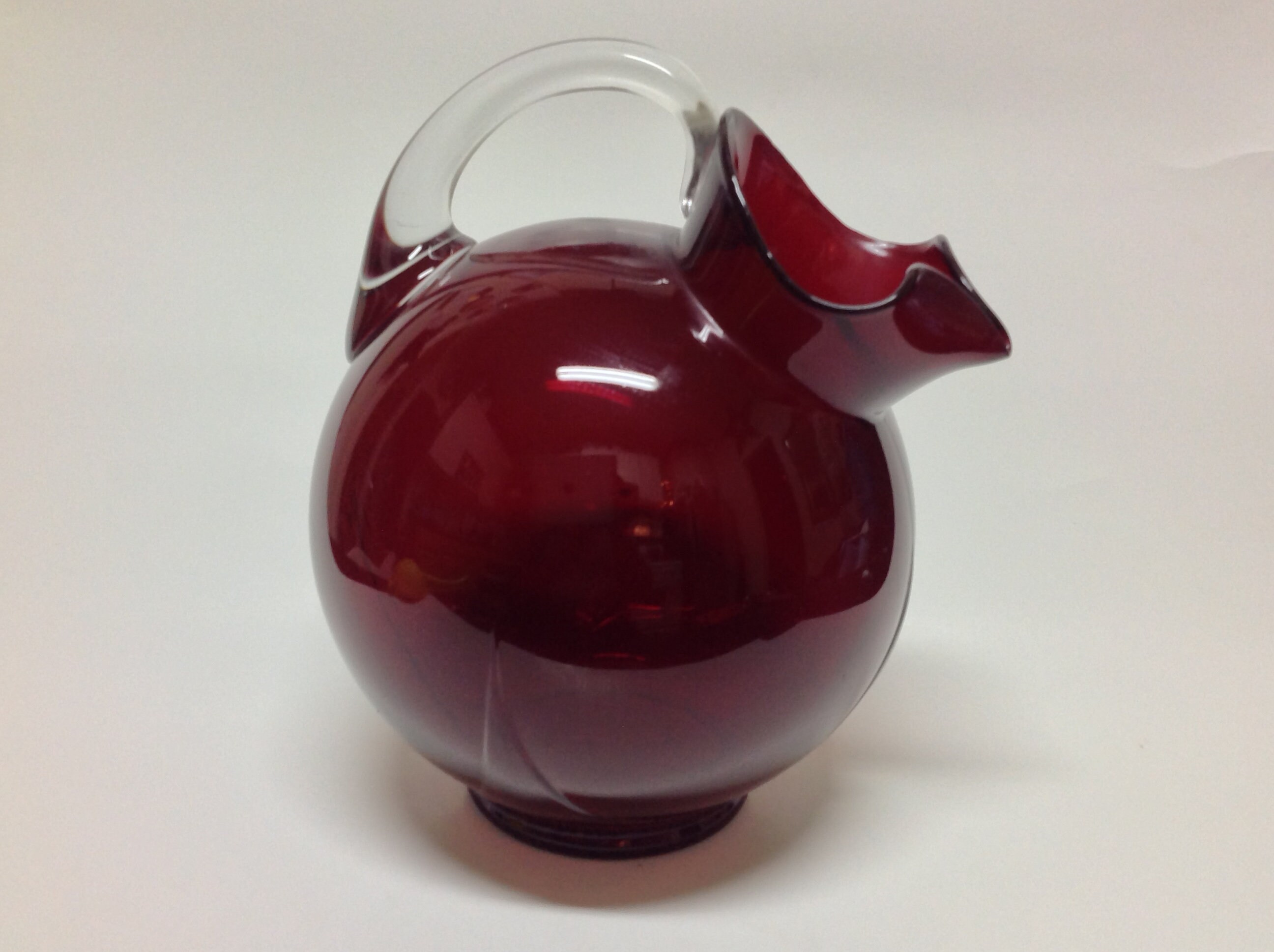 Art Deco Cambrisge Glass Ruby Red JUG 80 Oz - Etsy