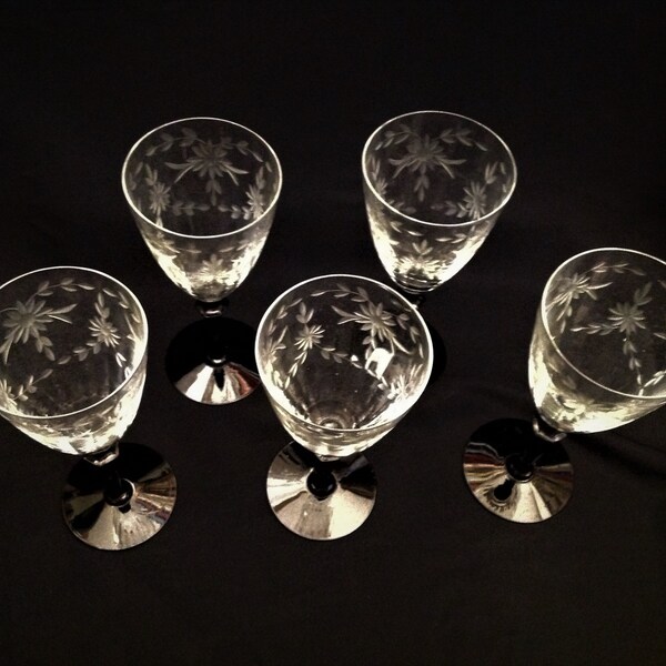 Morgantown Etched Glasses - Etsy