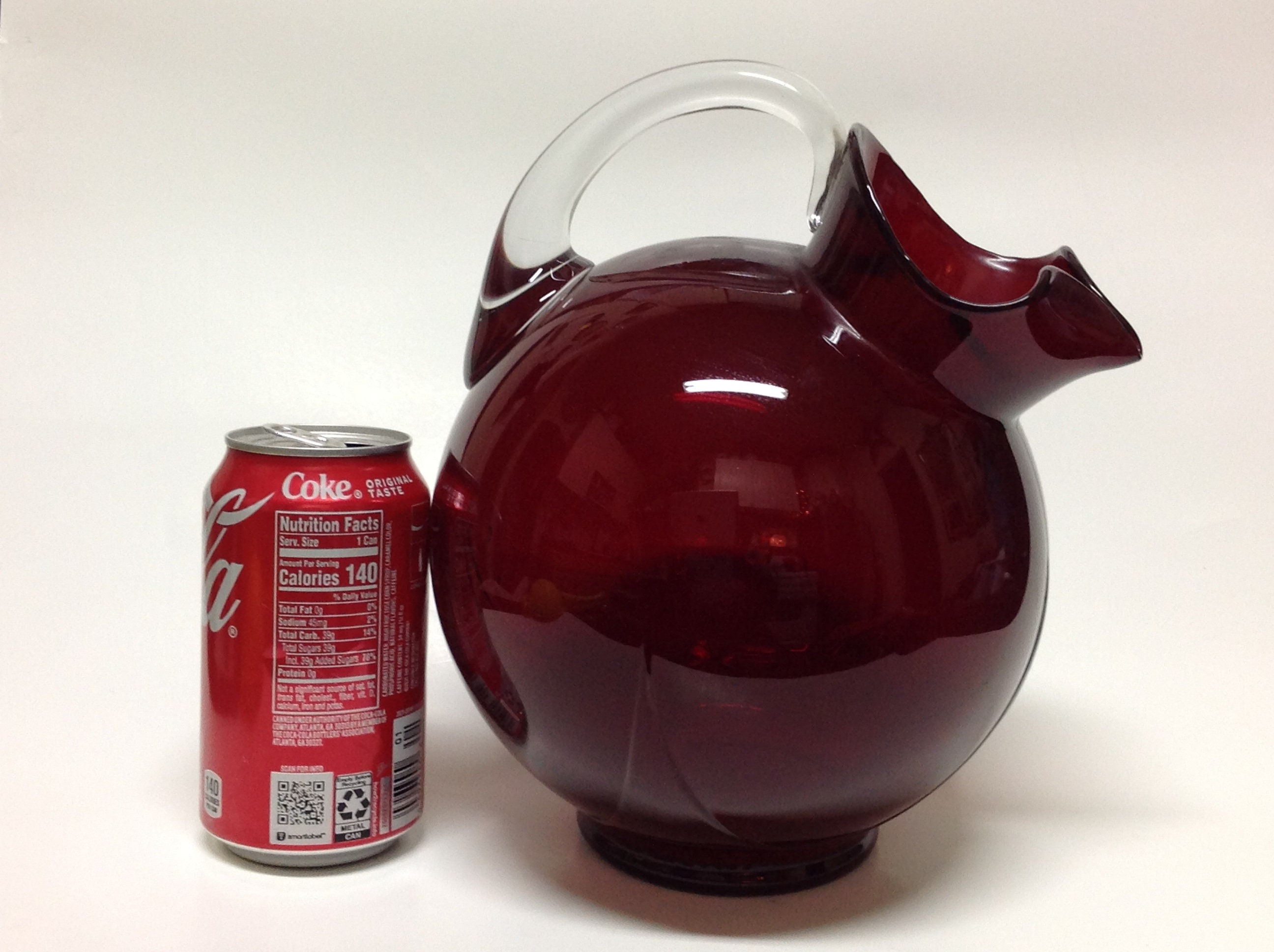 Art Deco Cambrisge Glass Ruby Red JUG 80 Oz - Etsy