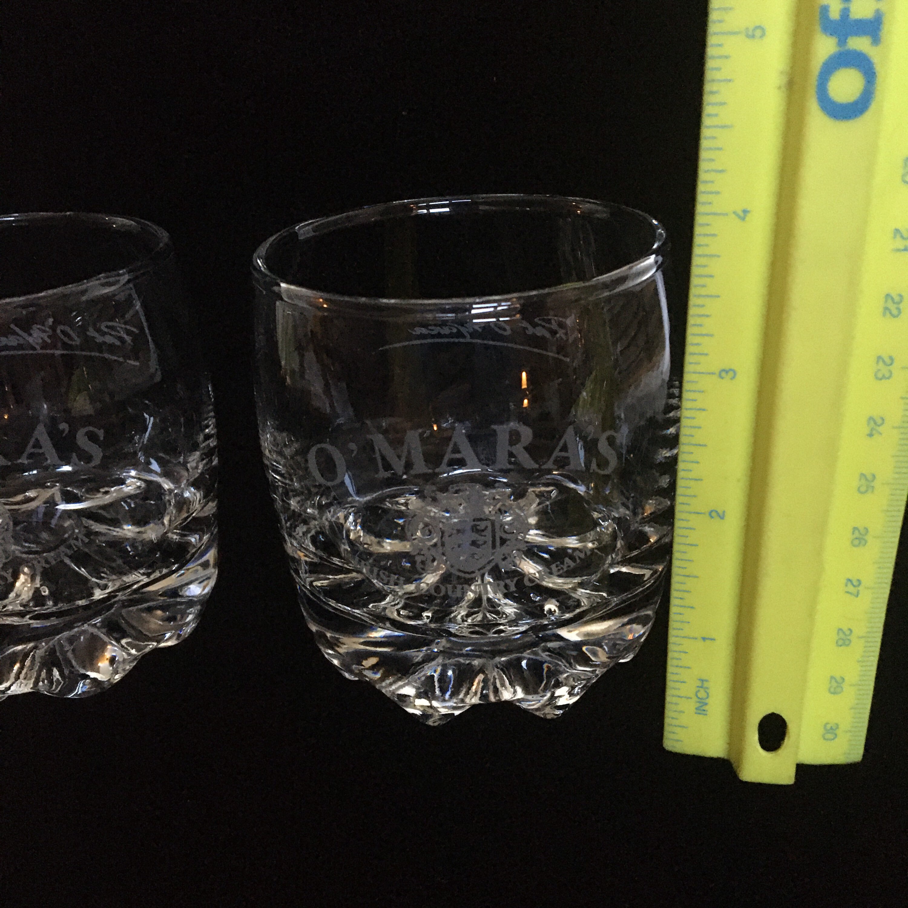 Omaras Country Irish Cream Vintage Lowball Glassesset Of Two Etsy