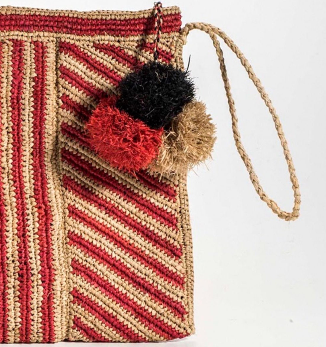 Raffia Bag Red Straw Clutch Red Square Clutch Red Raffia - Etsy