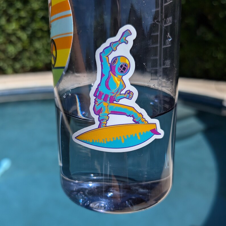 Heavy Surf Sticker Decal for Car Window, Tumbler, Laptop, Water Bottle ...
