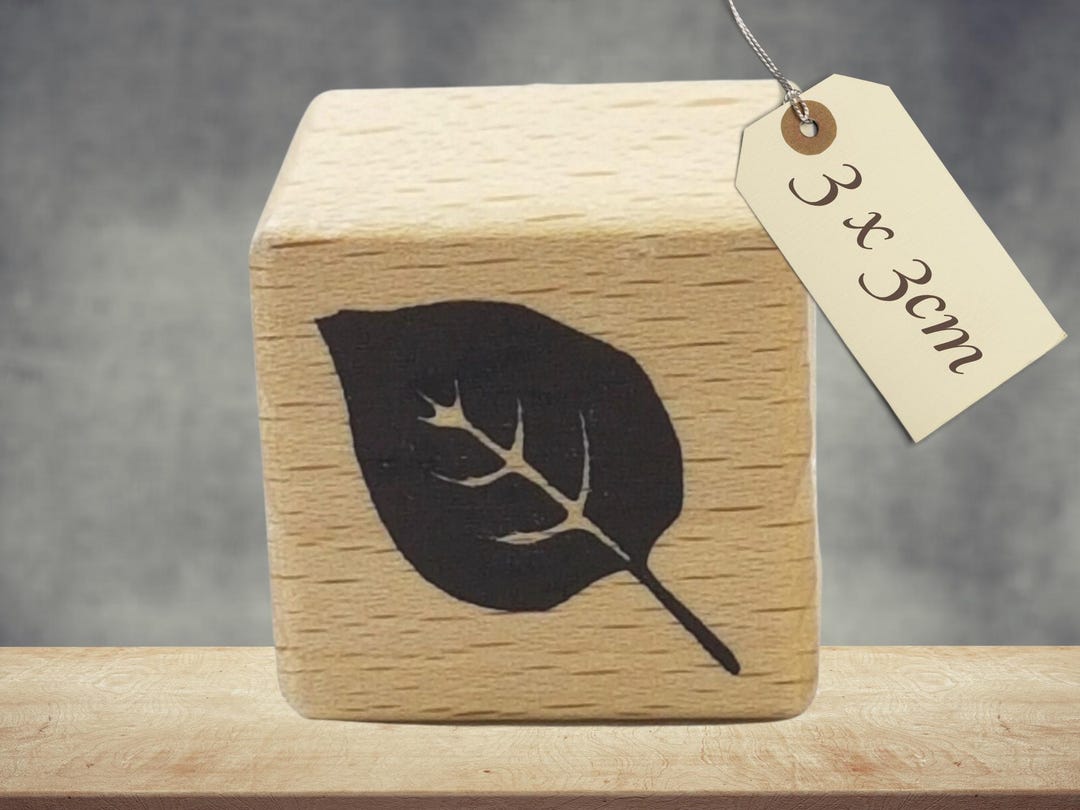 Leaf Rubber Stamp – 3x3 Cm – Tree Leaf Stamp – Nature Autumn Craft ...