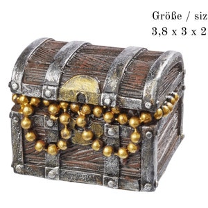 Miniature Treasure Chest , Maritime Decoration , Mini Decorative Figure ...