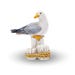 Miniature Seagull on Bollard | Maritime Decoration | Mini Decorative ...