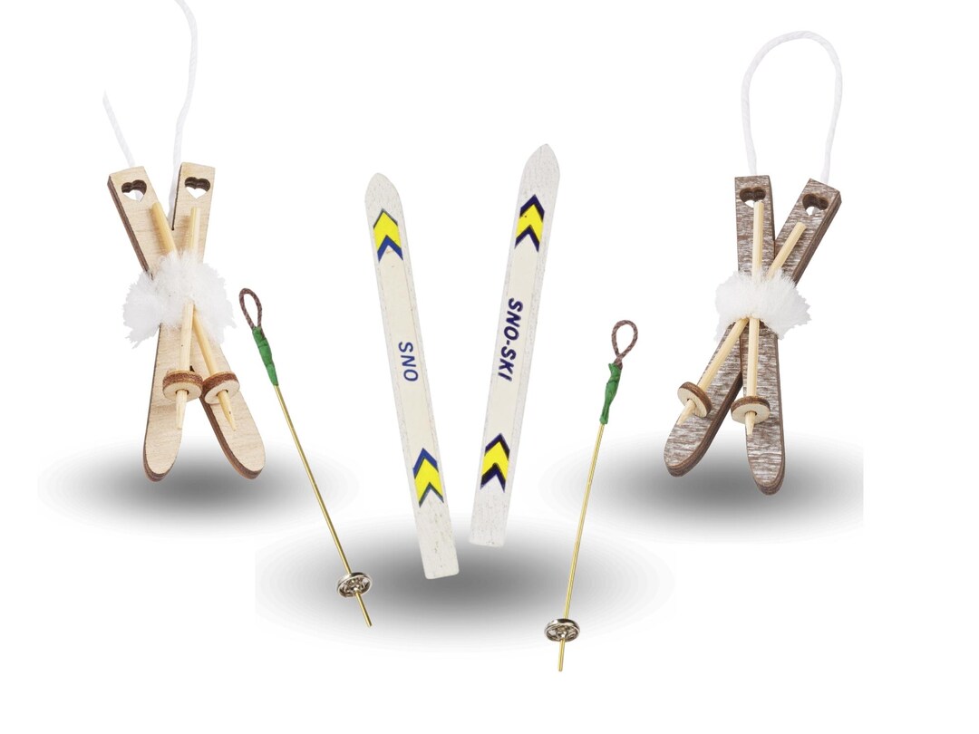 Secret Santa Accessories Ski | Miniature Winter for Secret Santa Door ...