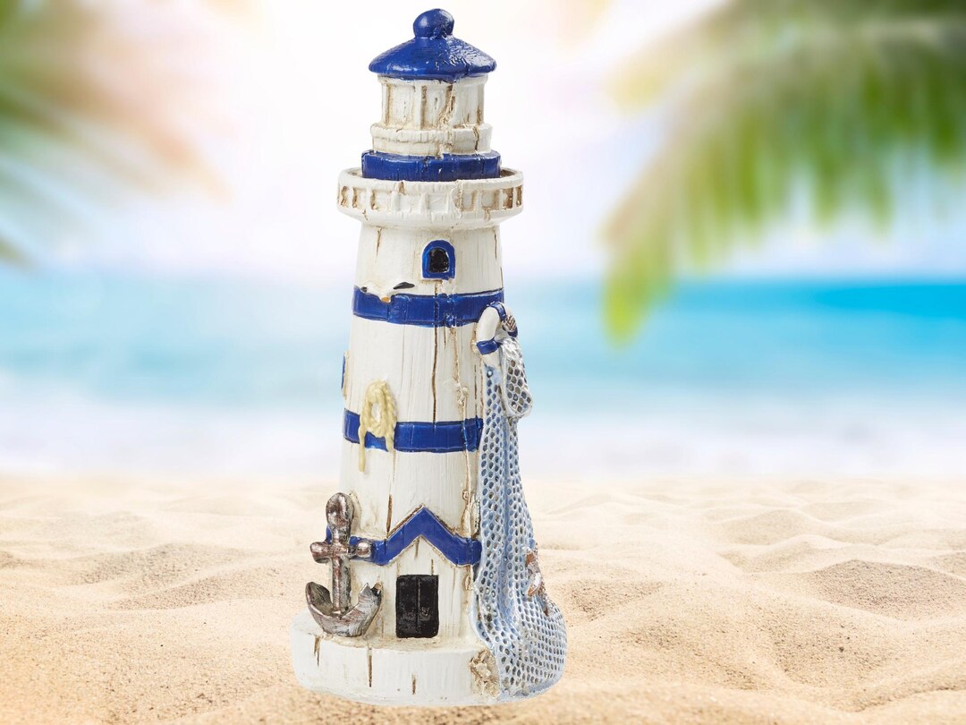 Miniature Lighthouse | Maritime Decoration | Mini Decorative Figure as ...