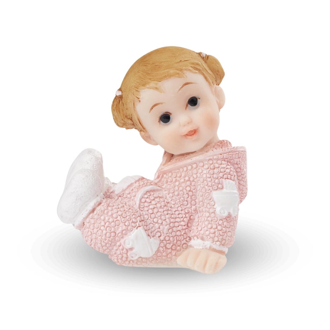 Miniature Baby Girl 4cm in Pink | Mini Baby - Christening - Birth ...