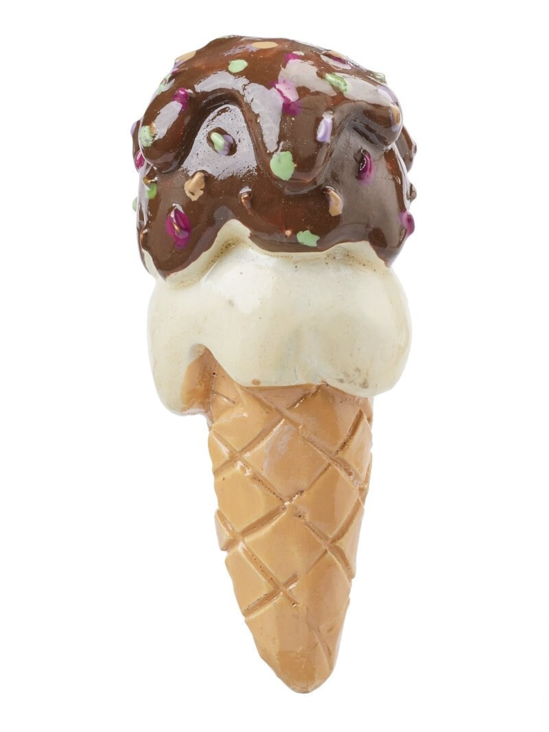 Secret Santa Miniature Ice Cream , Ice Cream Cone Chocolate and Vanilla ...