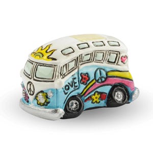 Miniature Flower-power Bus | Maritime Decoration Camper Van | Mini ...
