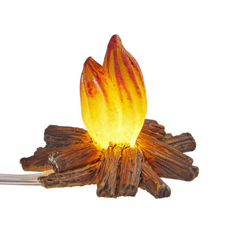 Miniature Campfire With LED Light – 4x3.5cm Glowing Fire for Dollhouse ...