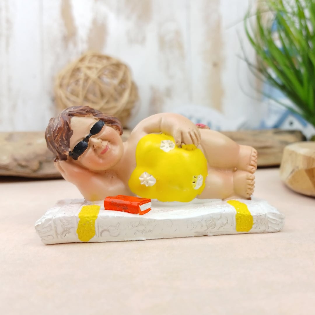 Decorative Figure Beach Girl – Summer Figure Approx. 7 Cm Made of ...