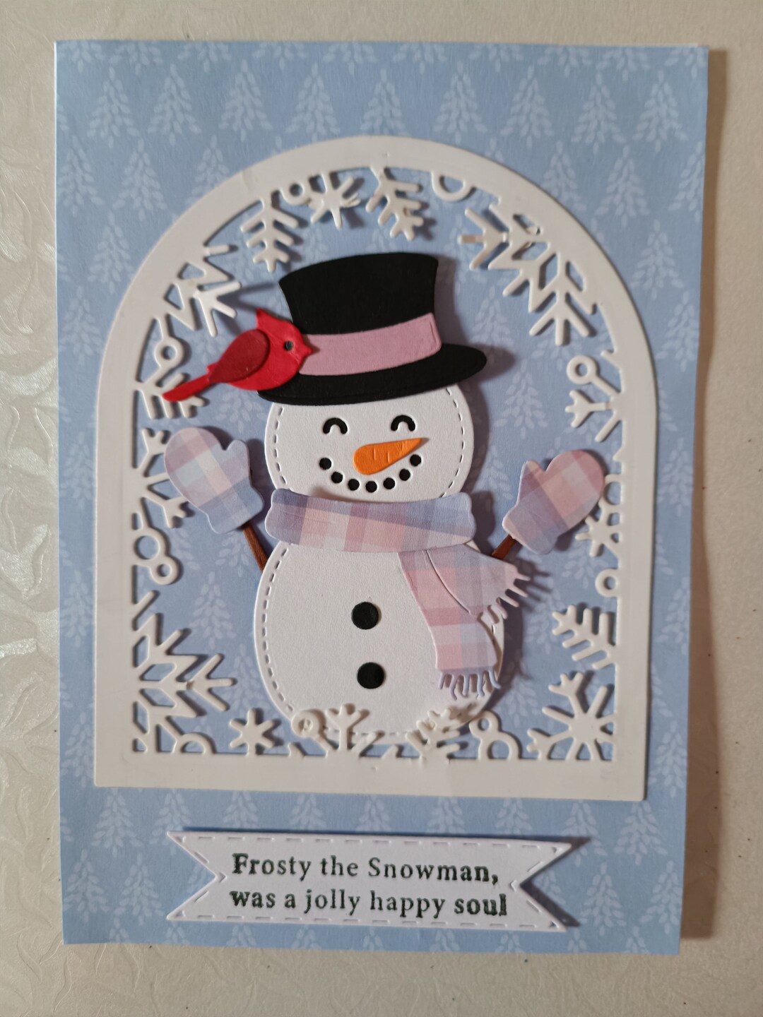 Christmas Card Frosty the Snowman - Etsy