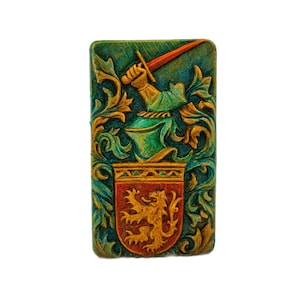 CREST SILICONE MOLD Soap Flexible Sturdy Knight Medieval Arms Shield ...