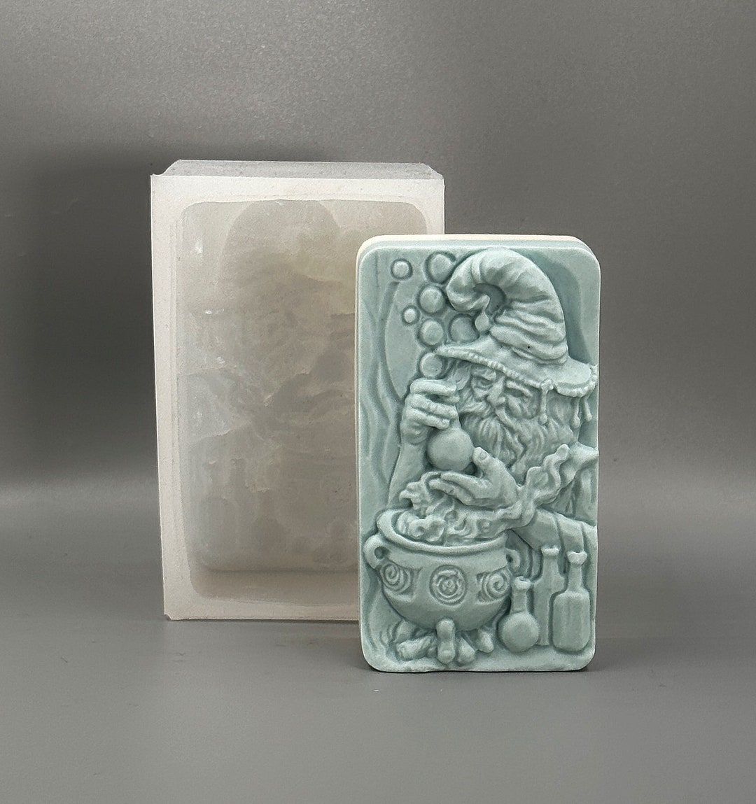 ALCHEMIST SILICONE MOLD Soap Bar Mould 5,5oz Resin Plaster Chocolate ...