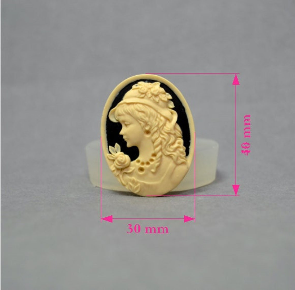 Lady Cameo Silicone Mold: Sugarcraft, Resin, Polymer Clay - Etsy
