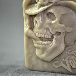 VOODOO SILICONE M0LD Soap Plaster Clay Wax Resin Chocolate Candle Skull ...