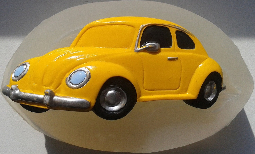VW Beetle Car - SILICONE MOULD - Food Use, Resin Fimo Polymer Clay Mold ...