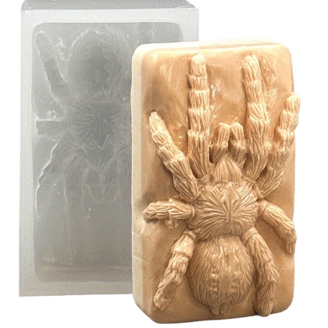 SPIDER SILICONE MOLD for Soap Making Resin Wax Candle Polymer Clay ...