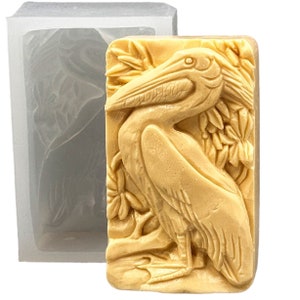 PELICAN SOAP SILICONE Mold Bar Mould 5,5oz Resin Plaster Chocolate Wax ...