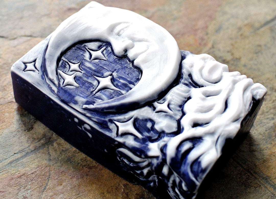 CELESTIAL MAN SOAP Silicone Mold Bar Mould 5,5oz Resin Plaster ...