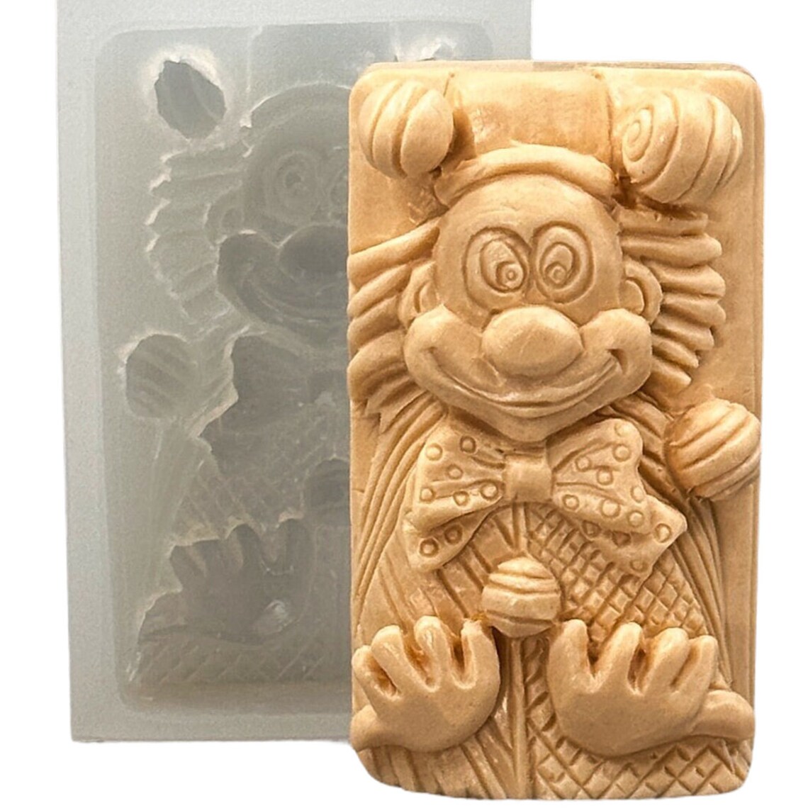 CLOWN SILICONE MOLD Soap Bar Plaster Clay Wax Resin Monster 5,5 Oz - Etsy