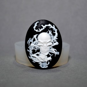 Skull Dragon Cameo Silicone Mold: Food Grade, Fimo, Polymer Clay - Etsy
