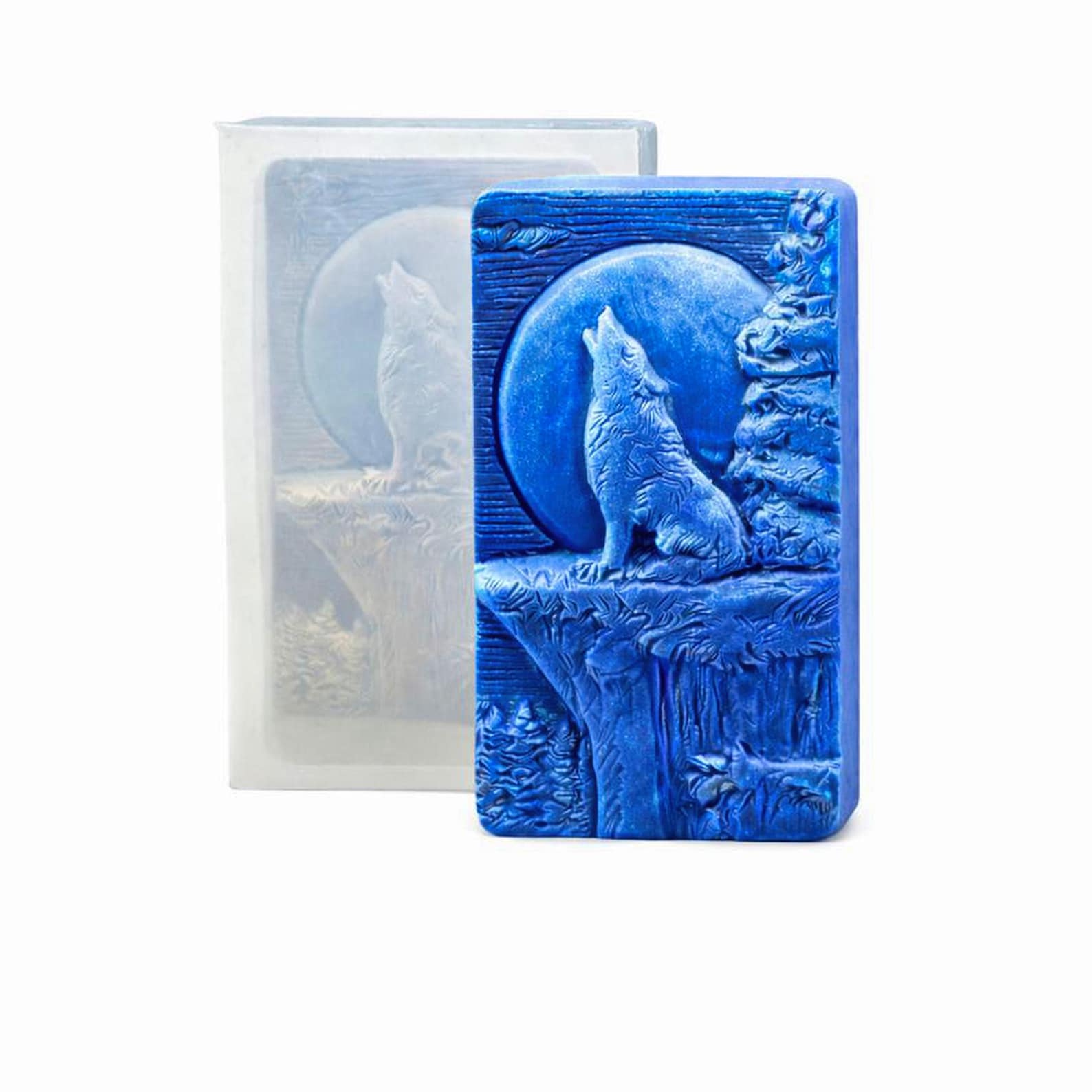 Howling Wolf Silicone Mold: Soap, Candle, Resin, Clay Crafts - Etsy