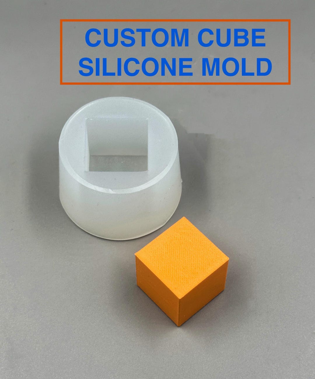 CUSTOM MADE SILICONE Mold, Cube Personalised Mold Made With Food Grade ...