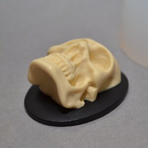 SKULL 3D SILICONE MOLD cameo sugarcraft fimo polymer clay resin wax ...