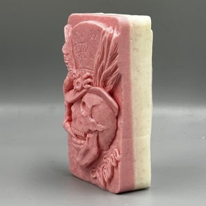 VOODOO SILICONE M0LD Soap Plaster Clay Wax Resin Chocolate Candle Skull ...