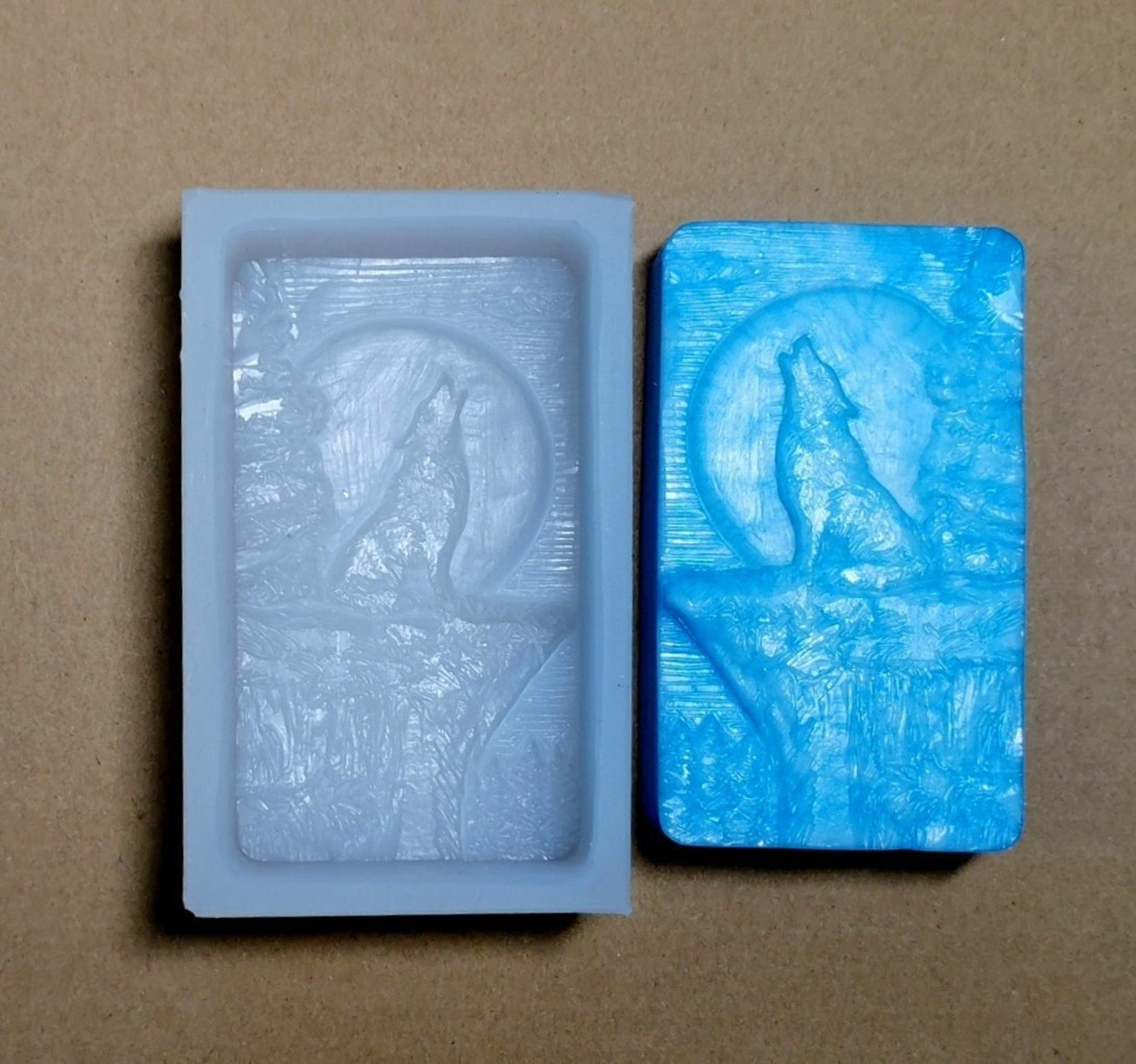 Howling Wolf Silicone Mold: Soap, Candle, Resin, Clay Crafts - Etsy