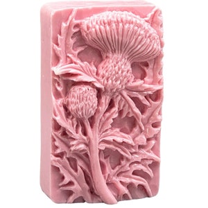 THISTLE SILICONE MOLD for Soap Making and Other Crafts, Flexible Sturdy ...
