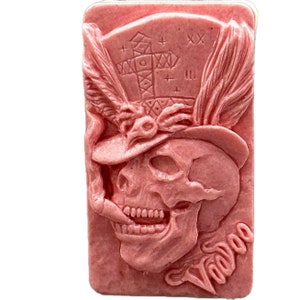 VOODOO SILICONE M0LD Soap Plaster Clay Wax Resin Chocolate Candle Skull ...