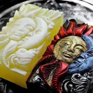 MOON SUN SILICONE Mold for Soap Making, Candle, Chocolate, Baking ...