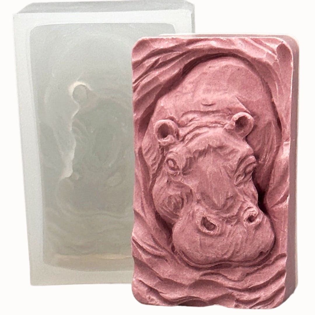 Hippo Silicone Soap Mold: Handmade Resin, Plaster, Chocolate Mould - Etsy