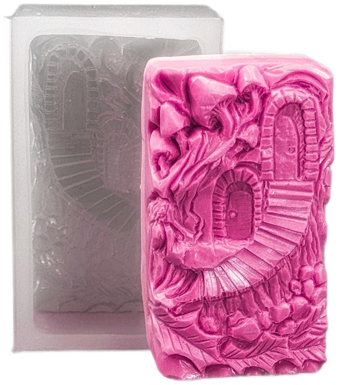 MAGICAL DOOR SILICONE Mold Soap Bar Mould 5,5oz Resin Plaster Chocolate ...