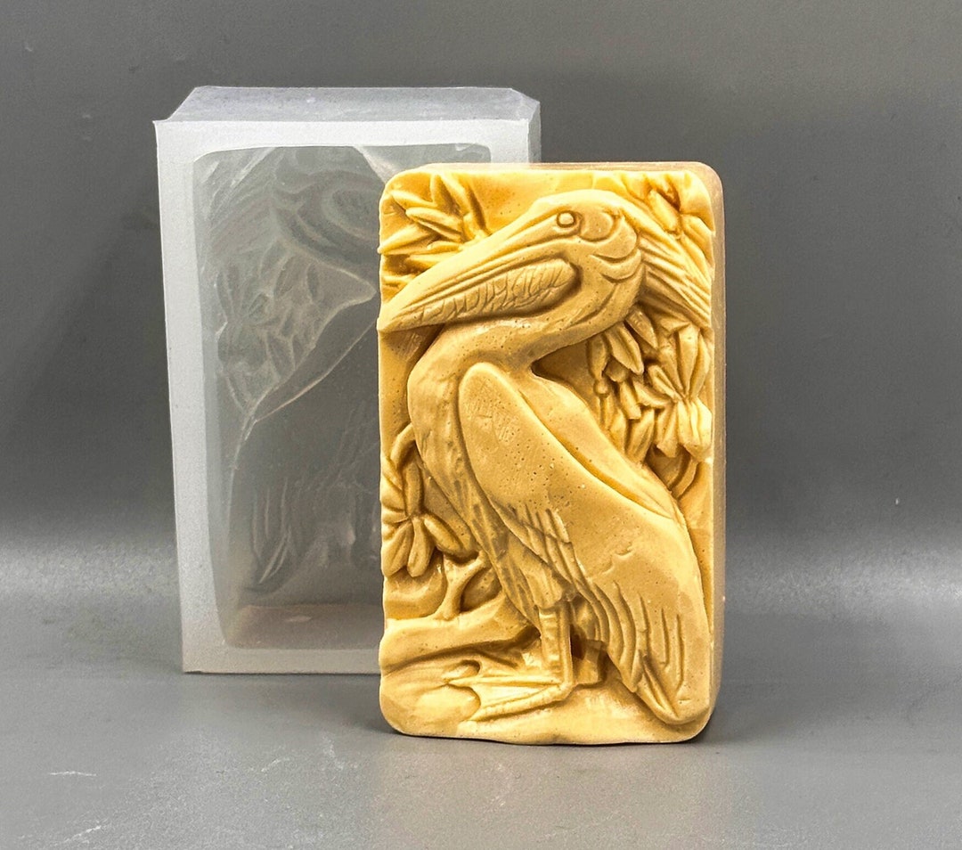 PELICAN SOAP SILICONE Mold Bar Mould 5,5oz Resin Plaster Chocolate Wax ...
